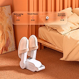 NUOPAIPLUS Shoe Dryer, 220V Adjustable Shoes Dryer Machine Smart Timer Fast Dryer Heater Deodorizer Dehumidifier Device Sock Gloves Boots Drier Heater (Color : Ordinary Folding)