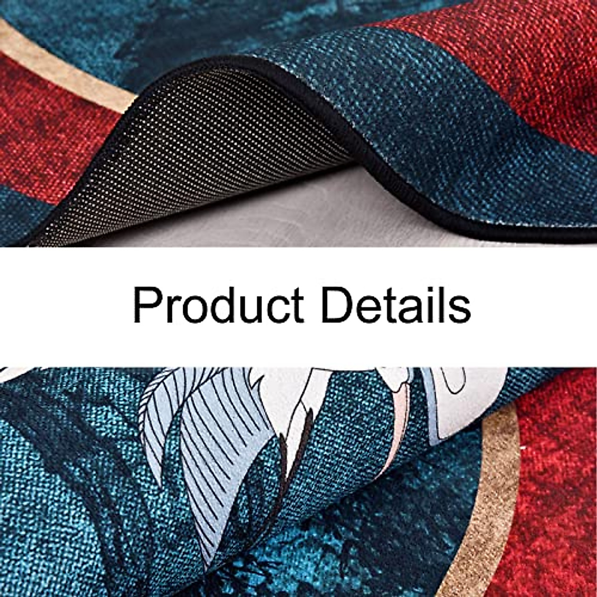 Custom Doormat Indoor Area Rug Carpet Personalized Design with Text Photo Logo Image Housewarming Gift Non-Slip Washable Floor Bath Mat Suit for Home Garden Office Entry Decorative (Circular - 31.5")