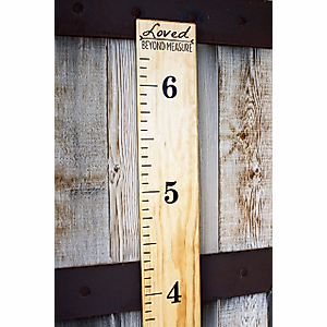 Little Acorns DIY Vinyl Growth Chart Ruler Decal Kit, Loved Beyond Measure