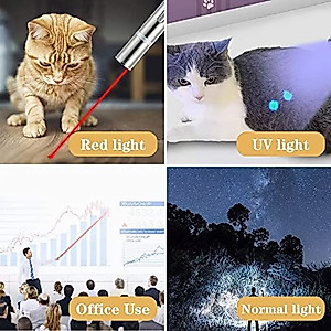 Cyahvtl Laser Pointer, Cat Toys for Indoor Cats, Kitten Dog Laser Pen Toy, Red Dot LED Light Pointer Interactive Toys for Indoor Cats Dogs, USB Charging, 5 Switchable Patterns
