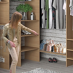 Purse Organizer for Closet, 8pcs Adjustable Clear Handbag Storage Organizer, Shelf Dividers for Closet Organization, Small Bookshelf Separator Bag Dividers for Bedroom, House, Office, Cabinet