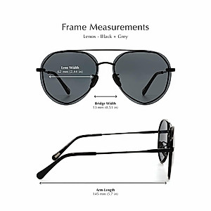 DIFF Lenox Gold + Brown Gradient, Designer Oversized Aviator Sunglasses for Women UV400 Protection