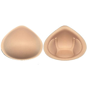 KAHIOE 1 Pair Inserts Push Up Bra Pads Enhancer Cotton Breast Forms Mastectomy Prosthesis Bra Fake Boobs