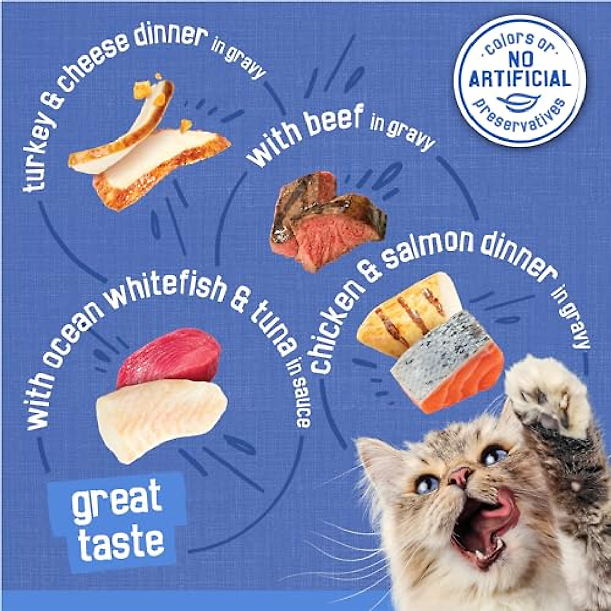 Purina Friskies Gravy Wet Cat Food Variety Pack, Savory Shreds - (Pack of 32) 5.5 oz. Cans