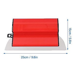 9.8Inch/250MM Drywall Skimming Blade, Smooth Finish, Ergonomic Comfort Grip, Stainless Steel Drywall Smoothing Spatula for Large Working Area Wall Decoration Construction Tool