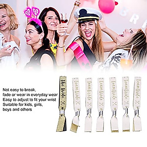 Camidy 2 Packs Corsage Wristlet Bands Waterproof Adjustable DIY Wedding Wristband Corsage Accessories Bracelets for Wedding Party Prom Bride Bridesmaid