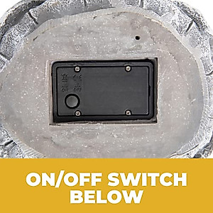 VP Home Buddha Statue for Home and Outdoor Decor Solar Powered Flickering LED Garden Light Zen Meditation Spiritual Room Decor (Zen Buddha) Buddha Garden Statue