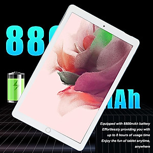 EBTOOLS 2 in 1 Tablet PC Set, 10.1 Inch Tablet for Android 11, 8 Core 4GB RAM 64GB ROM 5G WiFi Calling Tablet, 1920X1200 HD, 8MP 16MP Camera, 8800mAh, with Keyboard Headset Leather Mouse