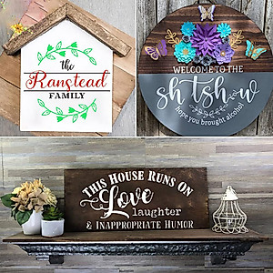 Welcome Stencils for Painting on Wood Farmhouse Stencils for Painting Plastic Welcome Stencil Letter Word Painting Stencils for Wall Wood Porch Sign
