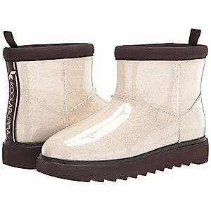 Koolaburra by UGG Women's KOOLA Clear Mini Fashion Boot, Chocolate Brown/Natural, 11