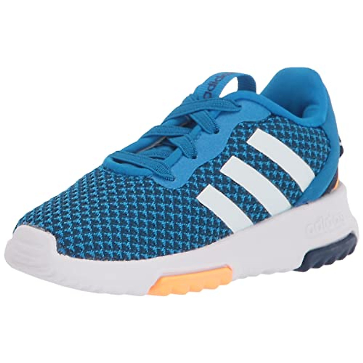 adidas Kids Racer TR 2.0 Running Shoe, Blue Rush/White/Dark Blue, 5.5 US Unisex Toddler