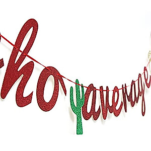 Spanish Nacho Average Bride Banner with Ring Decor, Bride to be, Taco Bout a Wedding, Wedding/Bachelorette/Bridal Shower Party Decorations Red Gold Green Glitter.