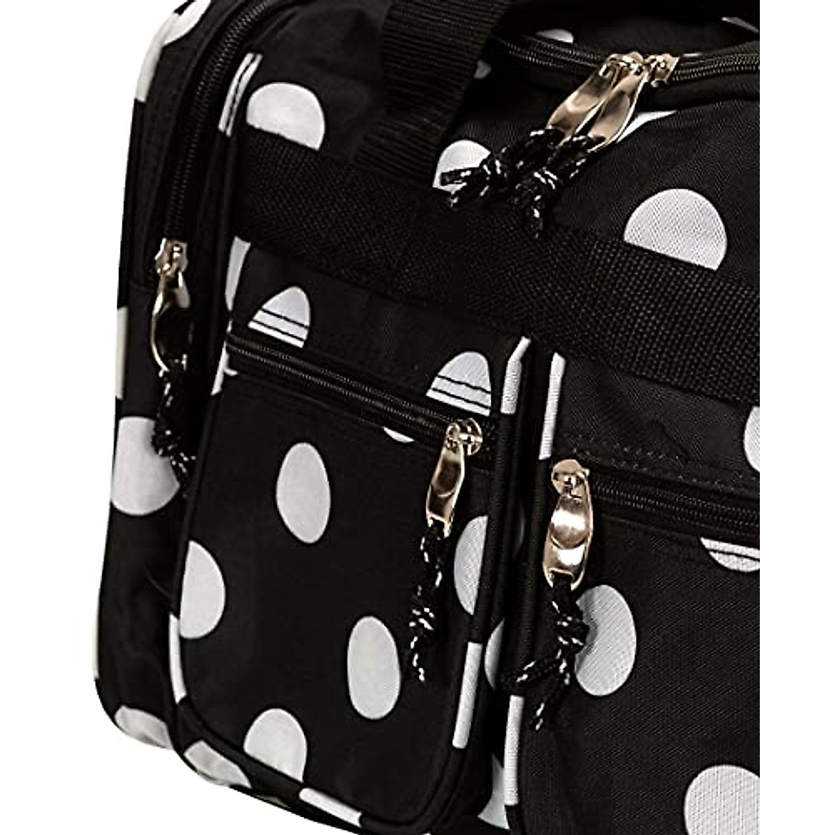 Rockland Duffel Bag, Black Dot, 19-Inch