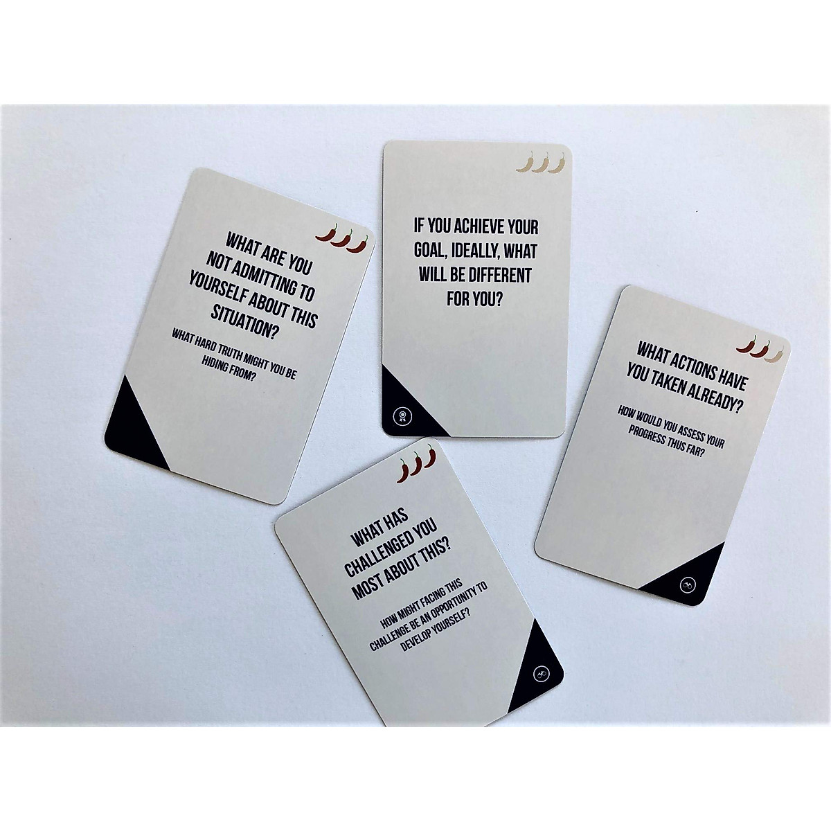 Q Cards: Questions for Great Coaching, Conversation Starters, Coaching Cards, Goal Setting, Ice Breakers by Little Leaps Press