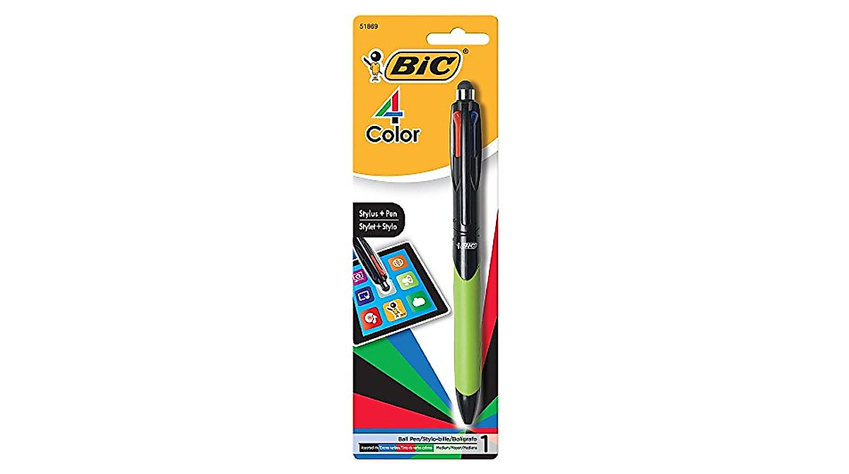 BIC 4-Color Grip Stylus Ball Pen - 1 Count