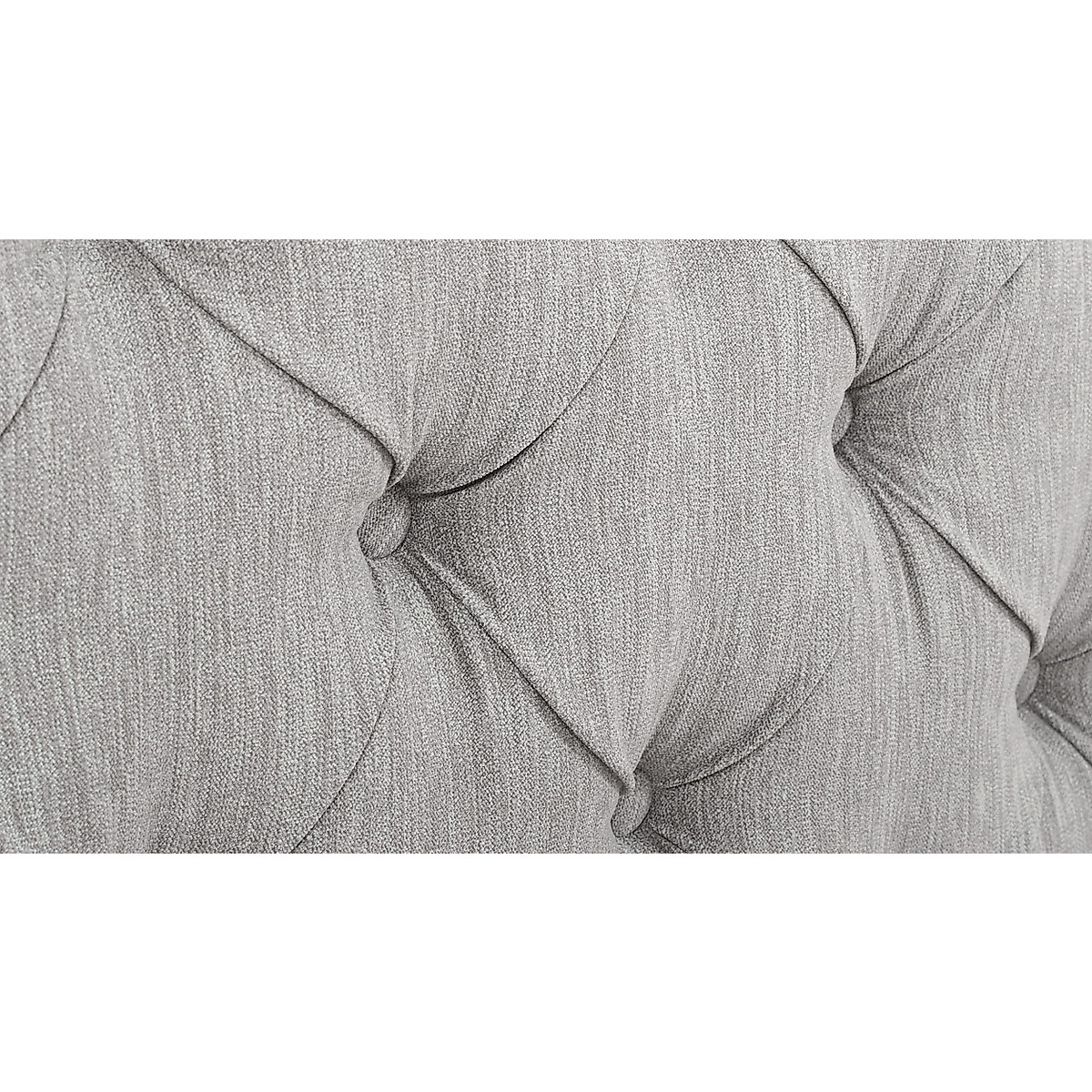 Jennifer Taylor Home Marcella Upholstered Shelter Headboard Bed Set, California King, Silver Grey Polyester