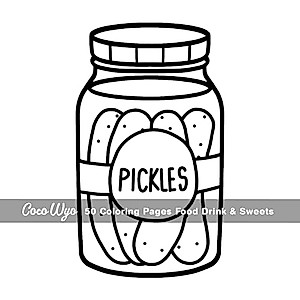 Food Drink & Sweets: Coloring Book for Adults and Kids, Bold and Easy, Simple and Big Designs for Relaxation Featuring a Variety of Foods, Drinks, Desserts and Fruits (Bold & Easy Coloring)