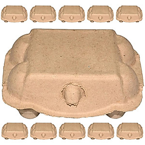 Happyyami 20pcs Egg Cartons Egg Tray Holder 6 Count Eggs Keeper Egg Bulk Container for Family Farm Market Camping Picnic Travel