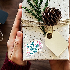 Muminglong 1.5 Inch Sweet Things in Side Sticker,Thank You Sticker, Small Business, Handmade Sticker,Packaging Sticker, 500 PCS