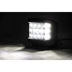 Rough Country 3" Wide Angle OSRAM LED Lights | 13,500 Lumens | Pair - 70904 , Black