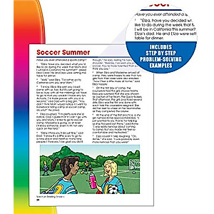 Spectrum Reading Comprehension Grade 4 Workbooks, Spectrum Grade 4 Nonfiction and Fiction Reading Comprehension, Summarizing Stories and Identifying Themes, and Critical Thinking Skills