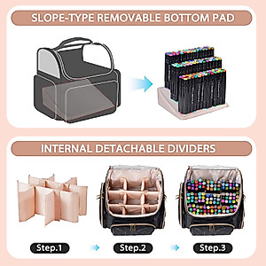 Uross Marker Organizer Case- Marker Storage Case Marker Box Case Marker Storage Marker Bag Pen Organizer Bag Case, Black