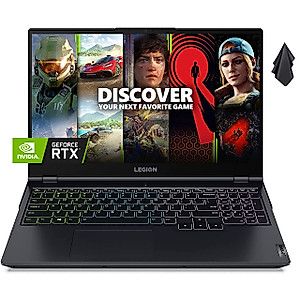 Lenovo Legion 5 Gaming Laptop, 15.6" FHD 165Hz Display, AMD Ryzen 7 5800H, GeForce RTX 3050Ti, 32GB RAM, 1TB NVMe PCIe SSD, RGB Backlit Keyboard, Wireless-AX, DP, HDMI, Windows 11 Home