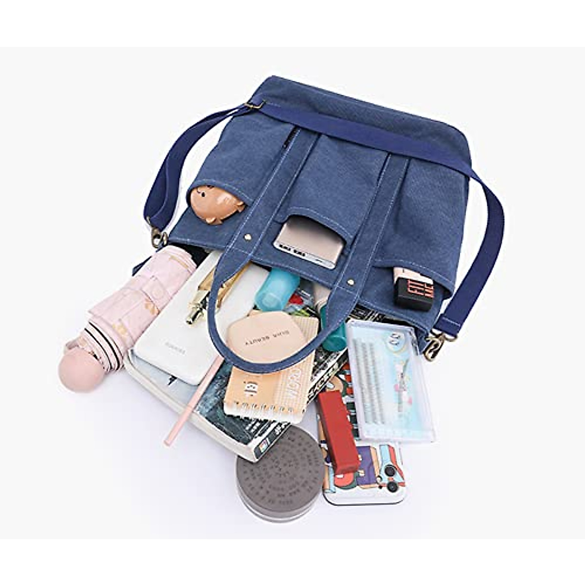 Tote Bag Women Cute Hobo Bag Satchel Bag Shoulder Bag Crossbody Bags Multiple Pockets Canvas Tote Handbag 2023