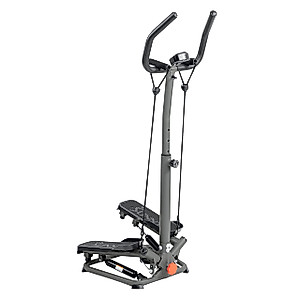 Sunny Health & Fitness Handlebar Fitness Step Machine with Resistance Bands - SF-S020065