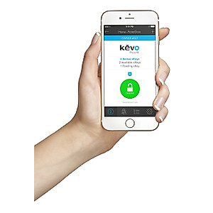 Kwikset - Kevo 99250-202 Kevo 2nd Gen Bluetooth Touch-to-Open Smart Keyless Entry Electronic Deadbolt Door Lock Featuring SmartKey Security, Satin Nickel