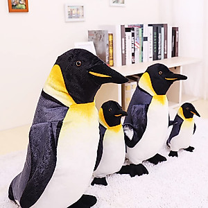 ikasus Lifelike Penguin Stuffed Animal Toy Cute Plush Peguin Doll Soft Plush Doll Hugging Plush Pillow Lovely Comfort Sleeping Cushion Kawaii Plushies Penguin Home Decor Gifts for Adults Kids