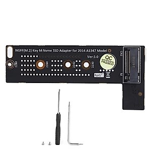 M.2 NGFF MKey NVME SSD Converter Card Adapter Module for OS Mini A1347 Model 2014, M.2 NGFF MKey NVME SSD Adapter Support Easy Installation