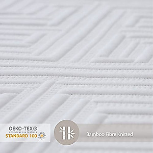 KISLOT KS 10 Inch Full Memory Foam Mattress – Soft and Breathable Bamboo Cover and Cooling Gel Infused Memory Foam – Fiberglass Free