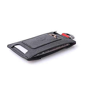 Dango Slim Minimalist Wallet for Men - RFID Blocking - Durable Dtex Water Resistant Material, Black