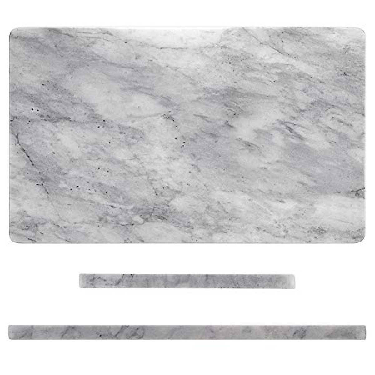 Hipiwe Marble Vanity Tray Dresser Perfume Tray Bathroom Counter Tray Marble Decorative Tray Candle Tray Marble Serving Tray Marble Cutting Board for Kitchen, 10.2"x 6.3"