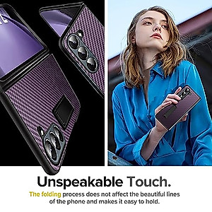 for Samsung Galaxy Z Fold 5 Case with Stand, Thin Phone Case for Samsung Z Fold 5 Cover Outdoor 360 Degrees Shockproof Protective Case Galaxy Z Fold 5 Slim Case Fall Protection 5G/7.6" (Purple)