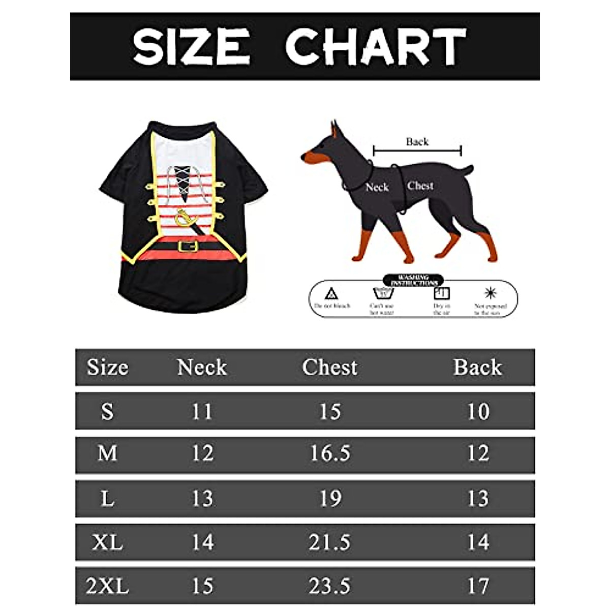 Coomour Halloween Dog Hoodies Pirate Pet Clothes Cotton Dogs Sweatersshirts for Small Medium Dogs Hooded Puppy Outfit Shirts (M)