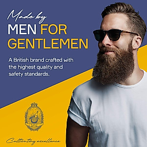 Seven Potions Vegan Beard Brush for Men — 100% Sisal Plant Fibre & Pear Wood — Firm Bristles to Gently Tame/Soften/Exfoliate – 100% Natural, Non-Synthetic