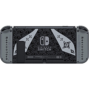 Newest Nintendo Switch Monster Hunter Rise Deluxe Edition with Gray Joy-Con, 6.2" Multi-Touch 1280x720 Display, with 128GB microSD Card and Carrying Case and Microfiber Cloth Bundle