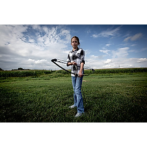 Barnett Vertigo Compound Bow, Youth Bow Ages 7-10, with 2 Junior Arrows, Arrow Rest, Mossy Oak Bottomland Camo