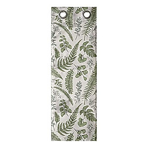 Lunarable Vintage Hanging Pocket Organizer, Floral Pattern with Boxwood ed Eucalyptus Fern Maidenhair, Printed Polyester Storage Bag with Pockets, 9" x 27", Reseda Green Sage Green