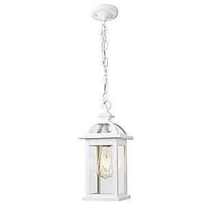 Darkaway Outdoor Wall Lights Fixtures 2 Pack with Outdoor Pendant Light for Porch, Patio, Garden