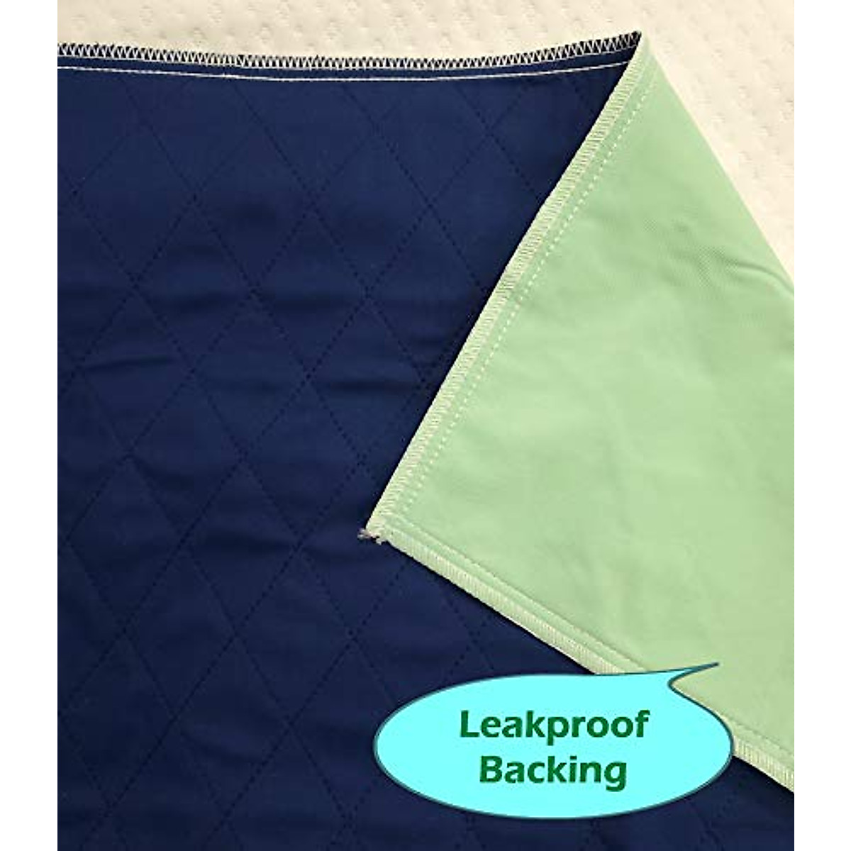 Inspire Waterproof Mattress Pad, Dark Colored to Hide Stains, Extra Large 34 x 54 – Quilted, Bed Pad for Incontinence Washable, for Adults and Kids Reusable Underpad