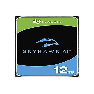 Seagate Skyhawk AI ST12000VE001 12 TB Hard Drive - 3.5" Internal - SATA (SATA/600) - Network Video Recorder, Camera Device Supported - 3 Year Warranty