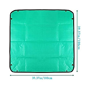 BIUWING 2PCS 39.4" x 39.4" Plant Repotting Mat Waterproof Transplanting Mat Indoor Succulent Potting Mat Portable Gardening Soil Changing and Watering mat Square and Foldable Garden mat