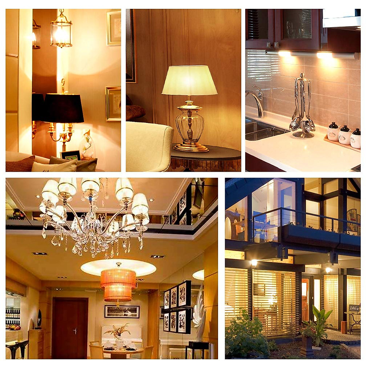 Honle E17 led Light Bulbs 3W Warm White 3000K 120V Non Dimmable 30W Equivalent 2 Count