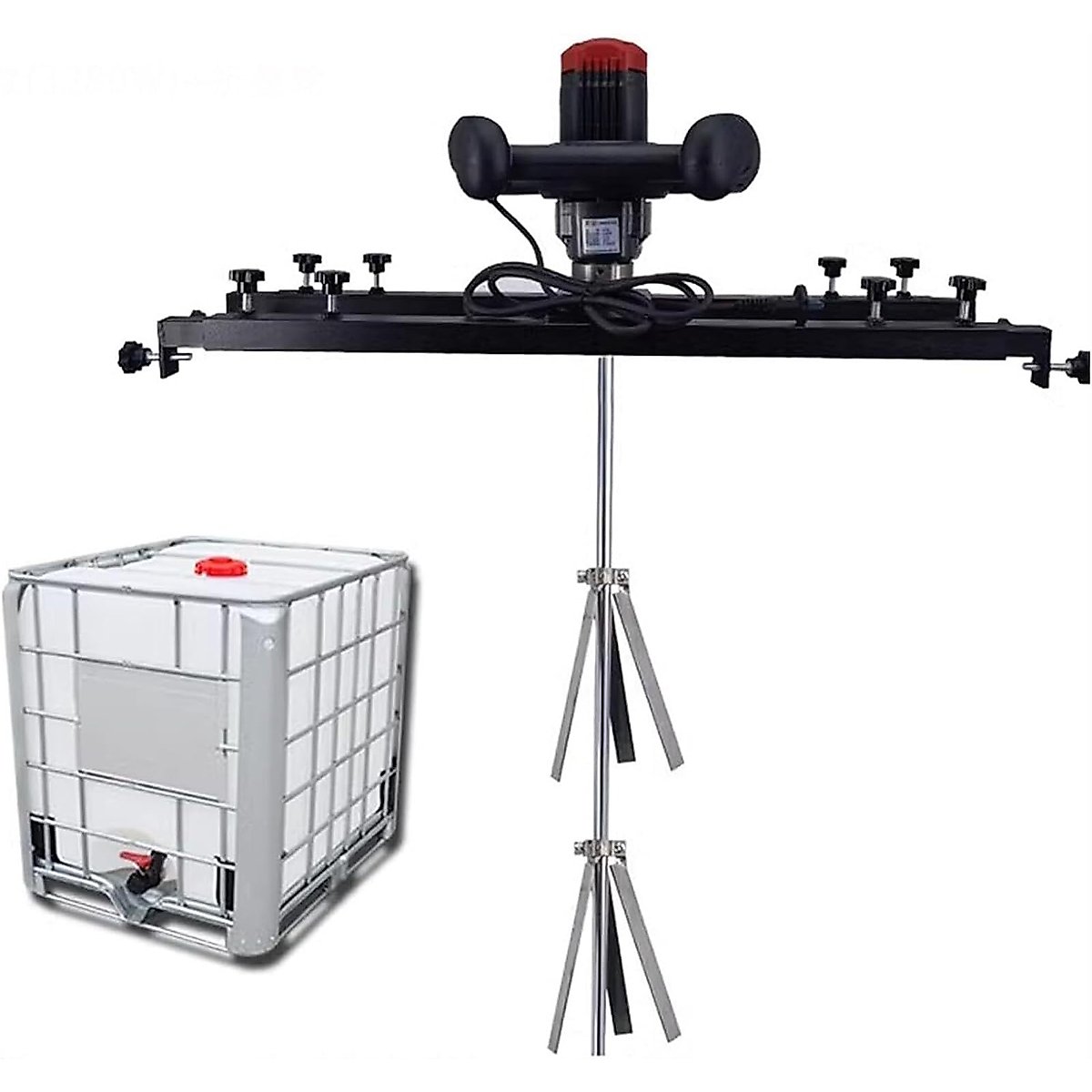 IBC Paint Mixer, 3000W Electric Tank Mixer Machine, With Support Hanger, Folding Propeller, for Ink Dissolver Agitator