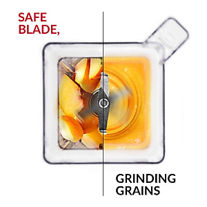 Blendtec Immersion Blender - Handheld Stick Blender, Whisk, and Food Processor and 75 oz FourSide Jar - Clear - Includes 3 Attachments, 20 oz BPA-Free Jar, and Storage Tray - Stainless Steel