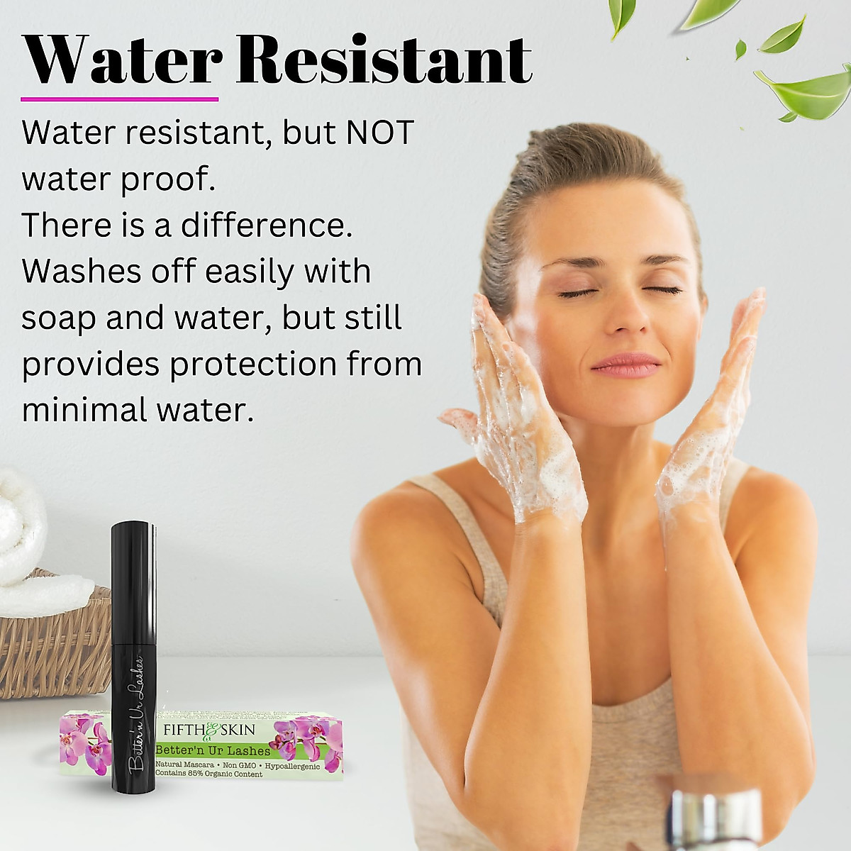 Better’n Ur Lashes Organic Mascara (BROWN) | 100% Natural | Made w Certified Organic Ingredients | Non GMO | Hypoallergenic for Sensitive Eyes | Length & Volume | Vegan | Cruelty Free