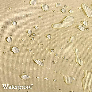 Cozzka 17 Inch Outdoor Firewood Log Rack Cover Heavy Duty Waterproof Protection Cover for 2 Tiers Small Firewood Log Storage Rack Holder (Log Rack not Included)